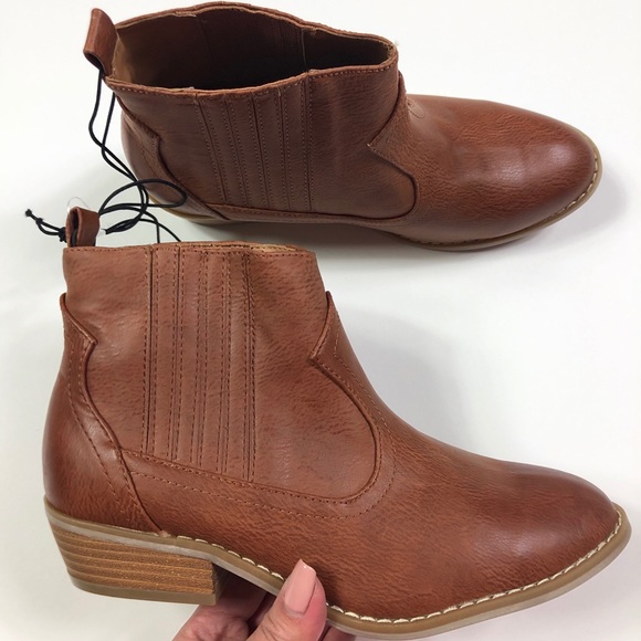 Universal Thread | Shoes | Womens Western Cognac Ankle Boot Georgia ...
